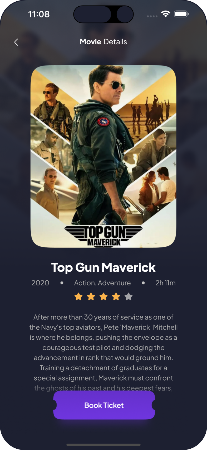 GitHub - gdwyn/Movie-booking-app-ui-flutter: Movie booking app built with flutter