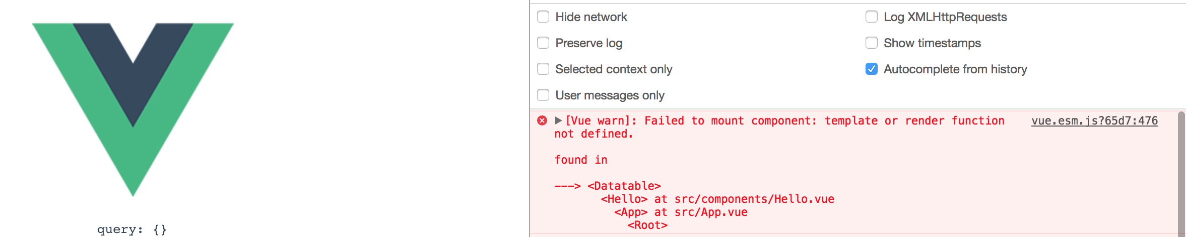Component Render Issue · Issue 10 · Onewaytech Vue2 Datatable · Github