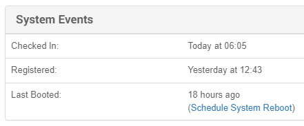 "The system requires a reboot" messages not clearing · Issue #6385 · uyuni-project/uyuni · GitHub