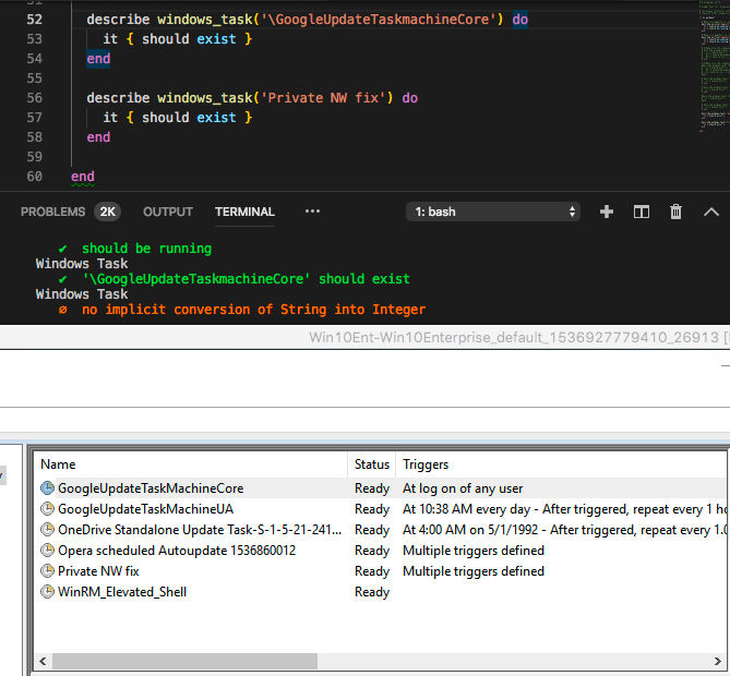 Resource windows_task fails when multiple triggers defined · Issue #3395 · inspec/inspec · GitHub