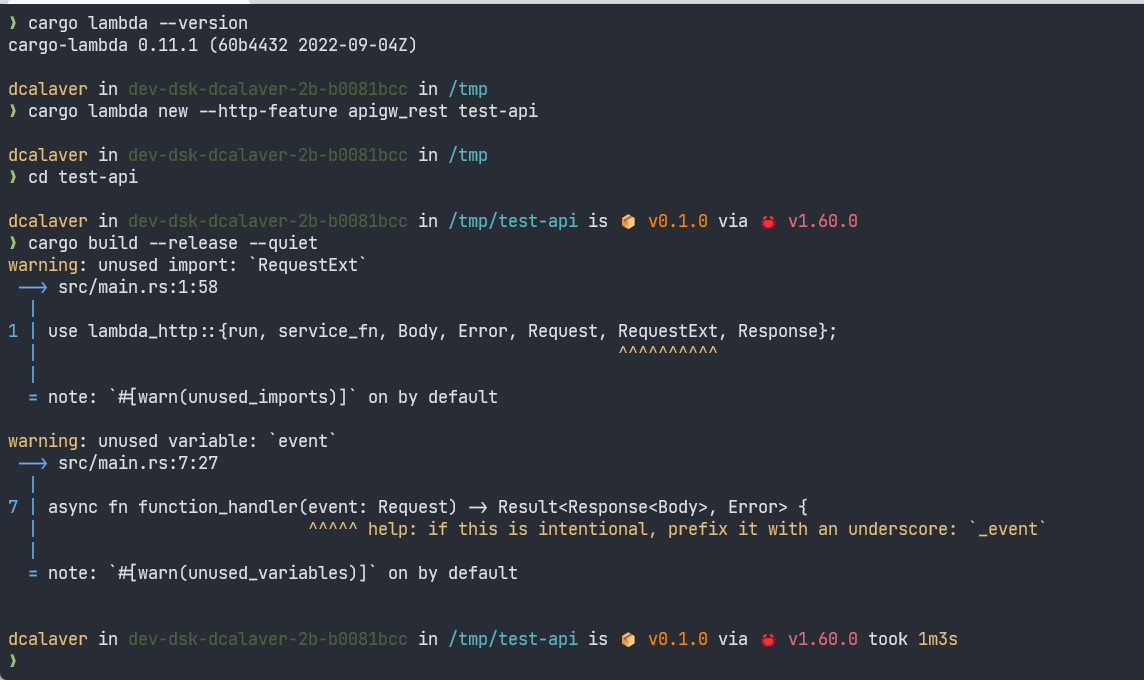 Found Argument Feature Which Wasn T Expected · Issue 250 · Cargo Lambda Cargo Lambda