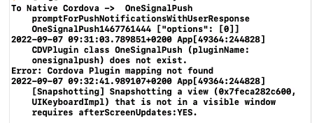 ionic 6 capacitor 3 onesignal 3.0.1 ERROR – "plugin_not_installed" · Issue #5417 · ionic-team ...