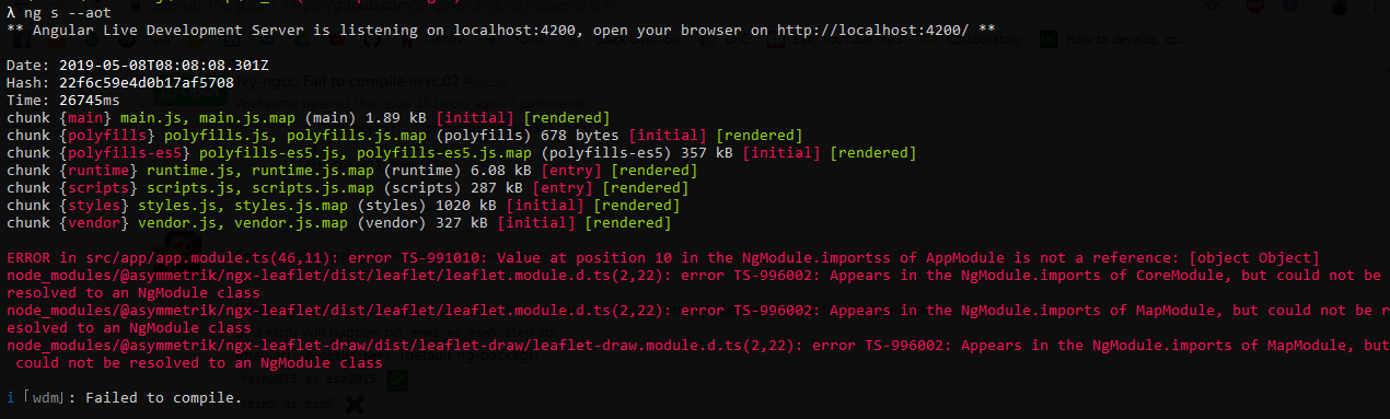 Ivy-ngcc: Fail to compile in rc.02 · Issue #30299 · angular/angular · GitHub