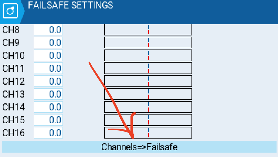 Missing options in Custom Failsafe mode settings screen · Issue #2000 ...
