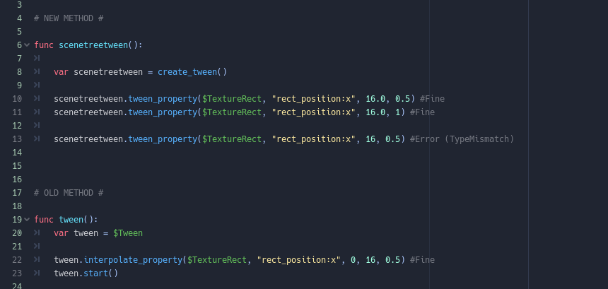 `SceneTreeTween`s `tween_property` TypeMismatch Error when `final_val` is given as int, when ...