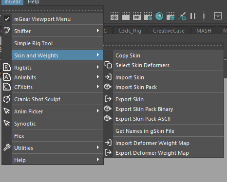 mGear: menus icons update · Issue #41 · mgear-dev/mgear · GitHub
