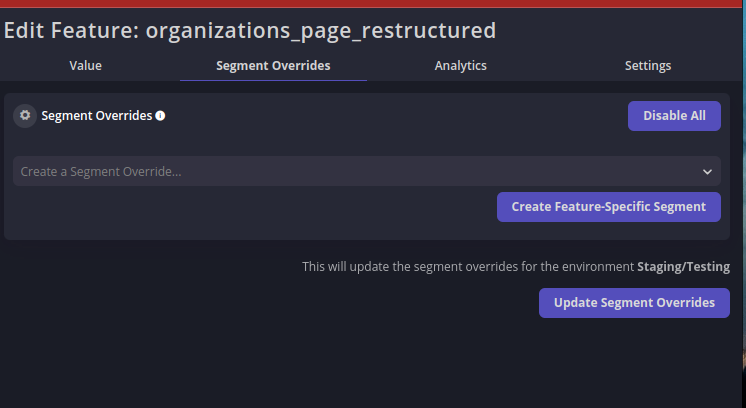 Where's the identity overrides list? · Issue #1972 · Flagsmith/flagsmith · GitHub