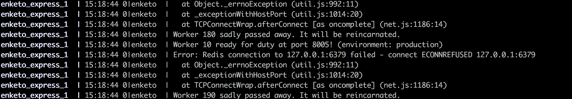 Redis connect ECONNREFUSED 127.0.0.1:6379 Error · Issue #199 · kobotoolbox/kobo-docker · GitHub
