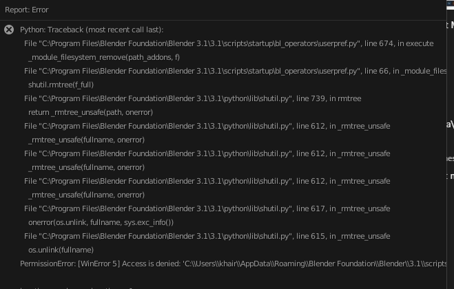 Cannot import name 'addon_updater_ops' from partially initialized module 'blenderkit' (most ...