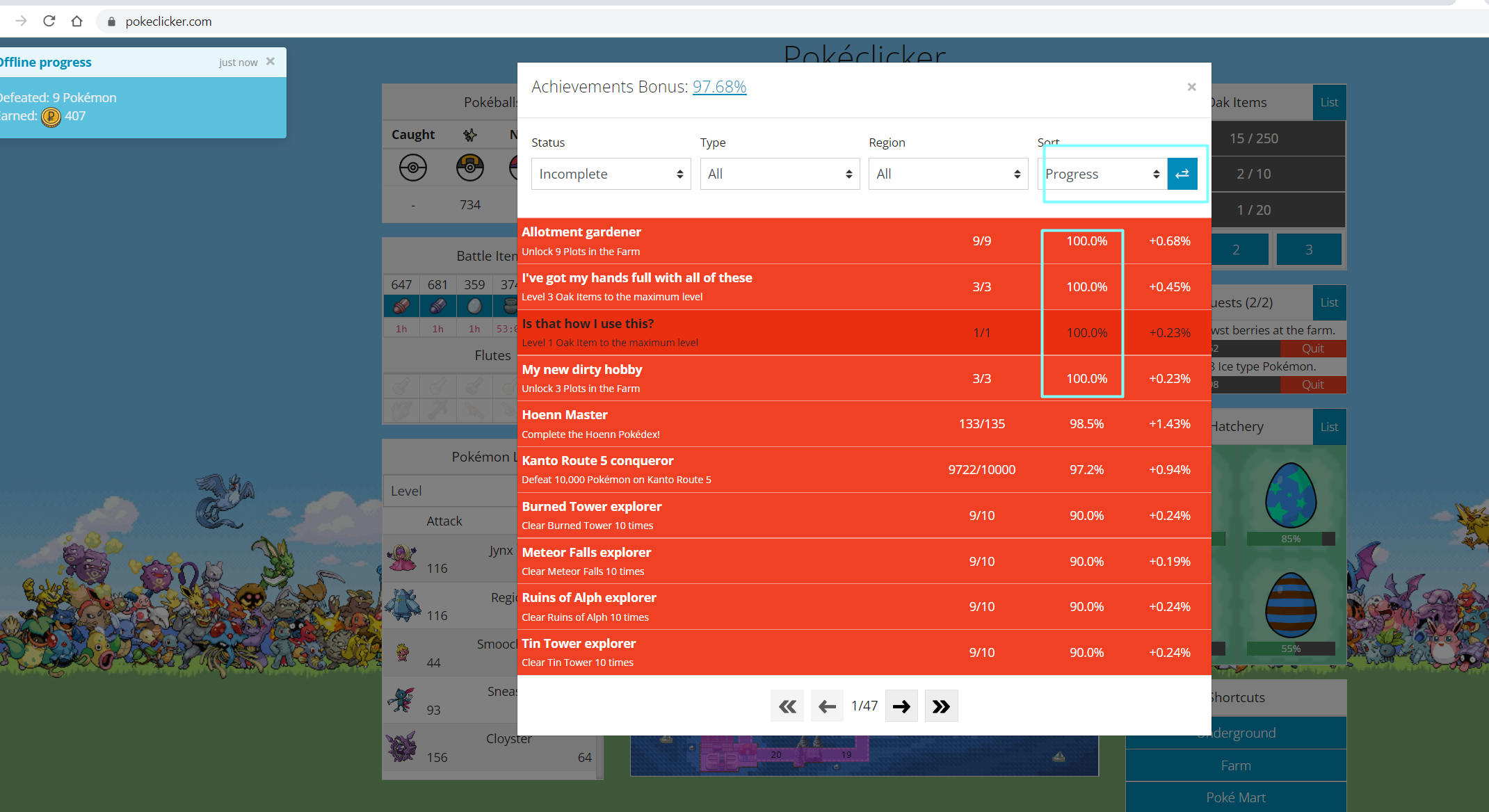 [BUG] Achievement Modal showing some completed achievements as incomplete · Issue #2280 ...