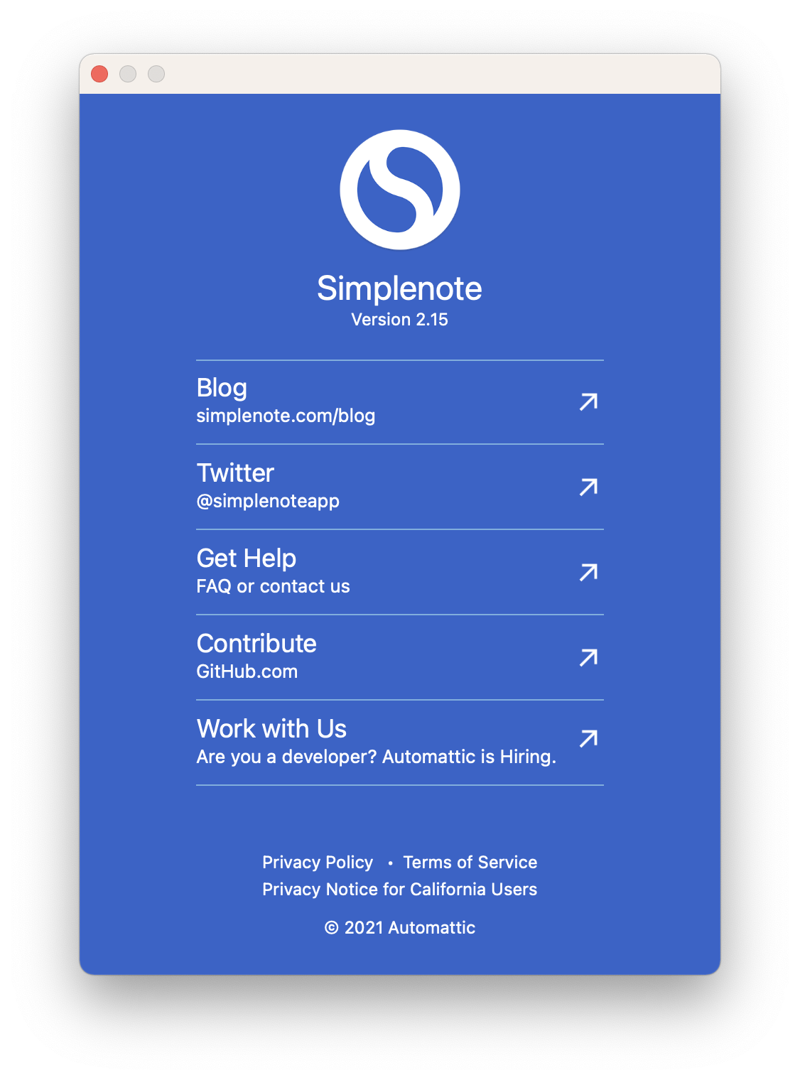 Simplenote v2.15 doesn't open · Issue #1029 · Automattic/simplenote-macos · GitHub