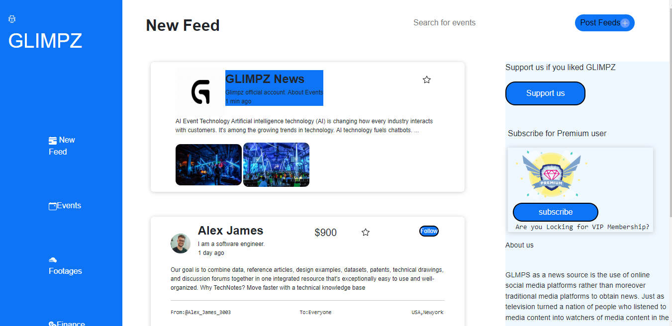 GitHub - EmilThomas8/GLIMPZ: It is a tech event platform