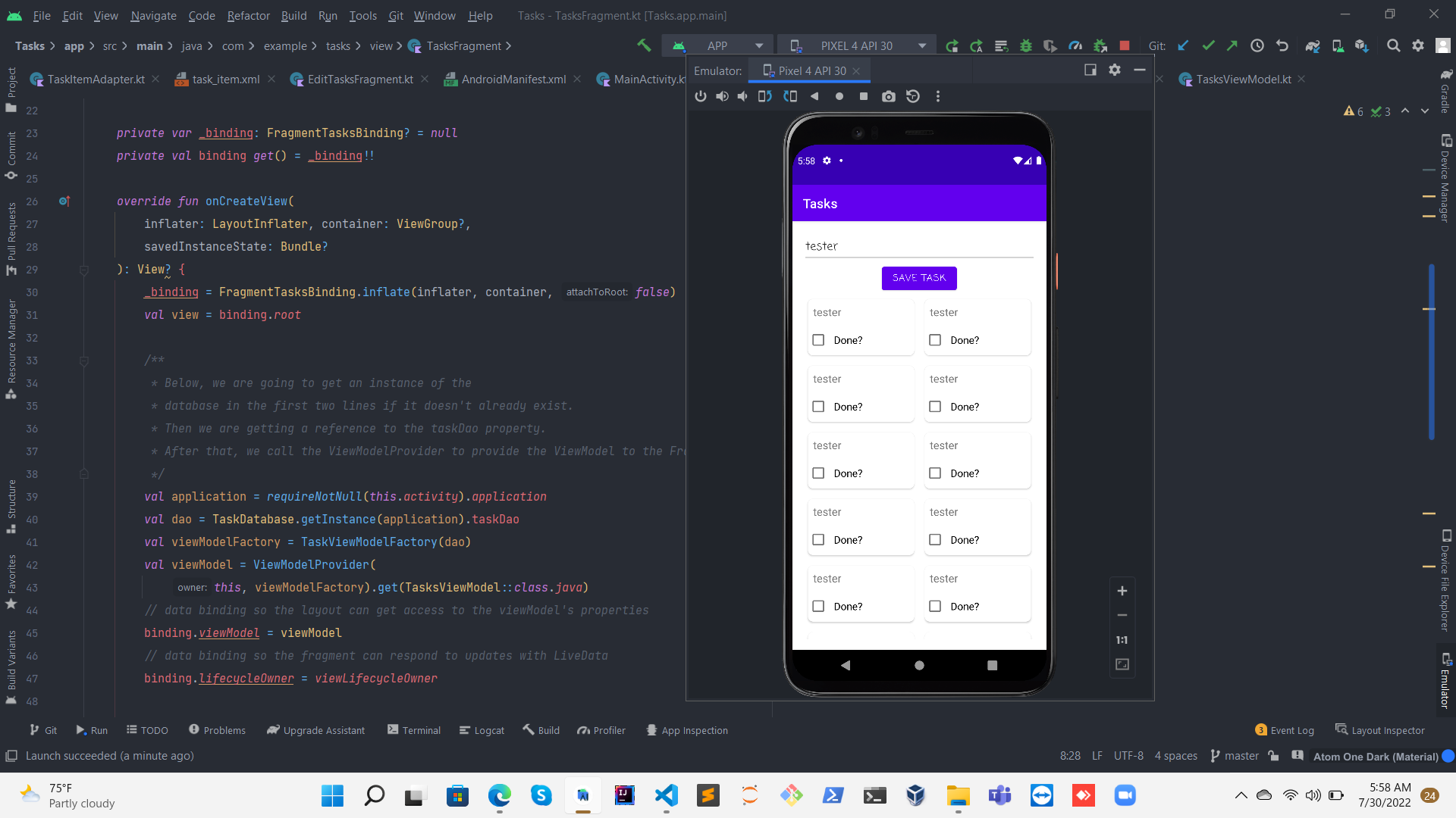 GitHub - GetRighhttt/Tasks-CRUD: Save task in a recycler view, and use CRUD functionality to ...