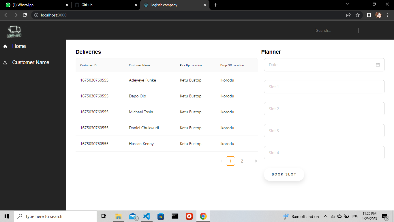 Github Odeyemitobi Company Logistics