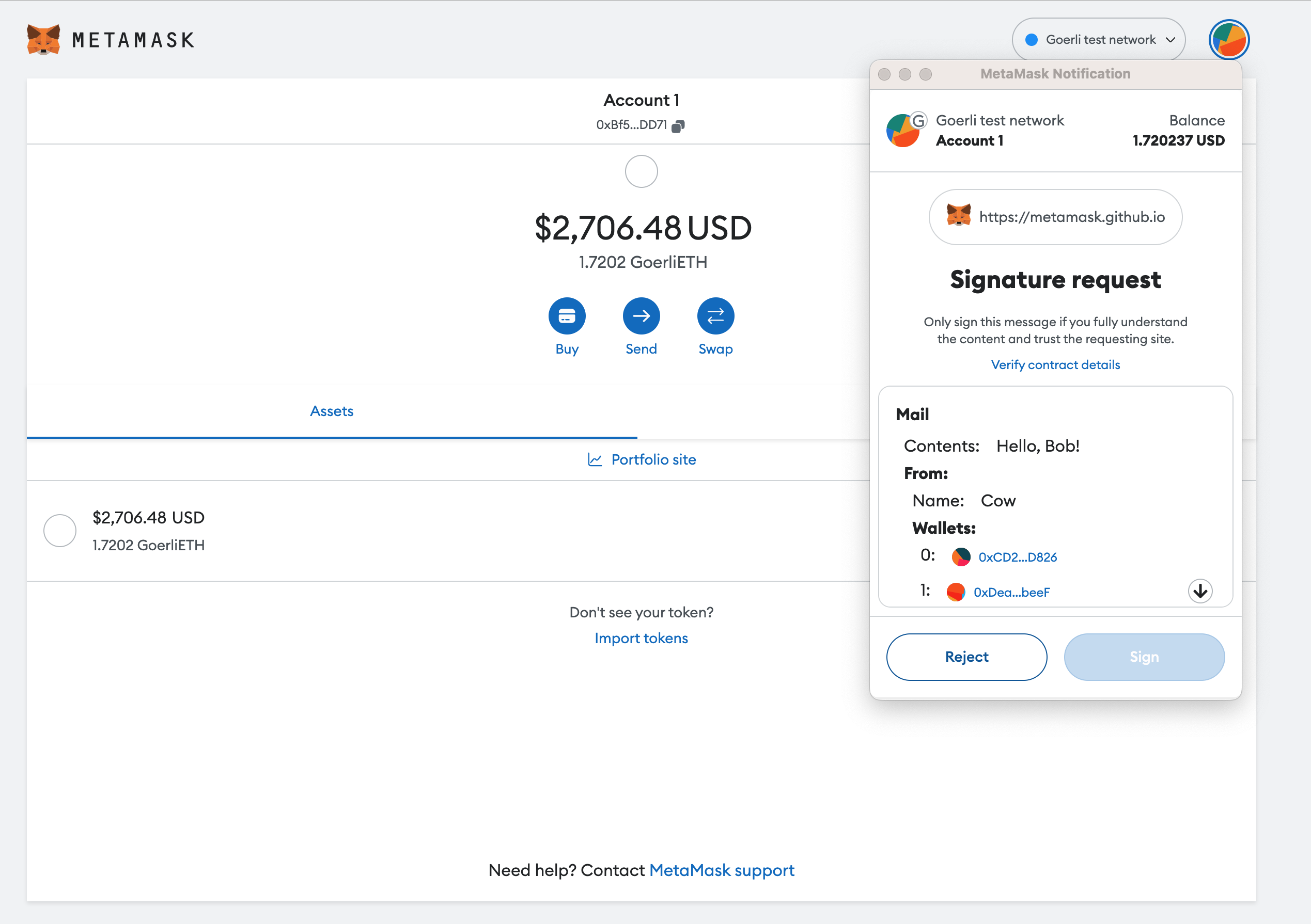 [Bug]: Incorrect balance shown in the signature request header · Issue #17541 · MetaMask ...