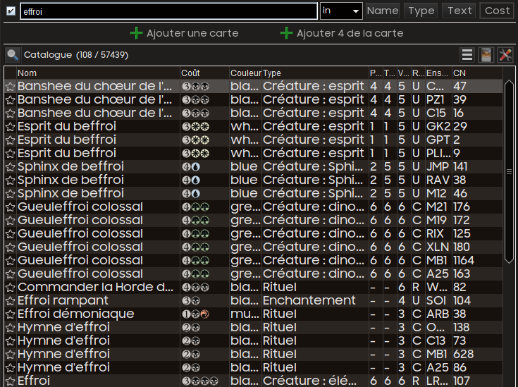 Deck Builder Should List Alphabetically According To The Translation · Issue 1458 · Card Forge