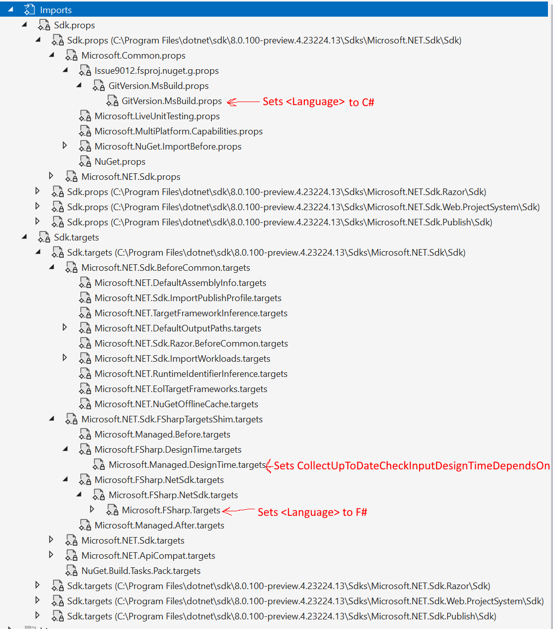 A non-existing target gets called for F# project during design-time · Issue #9012 · dotnet ...