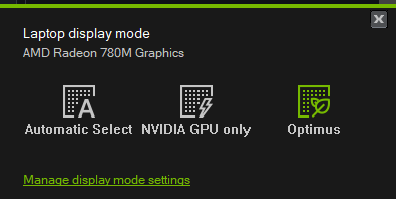 2023 G14s: "Manage Display Settings" / Advanced Optimus no longer appearing · Issue #451 ...