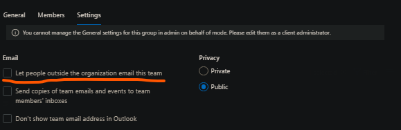 [Feature Request]: Editing of MS Groups - External Senders emailing MS groups · Issue #1100 ...