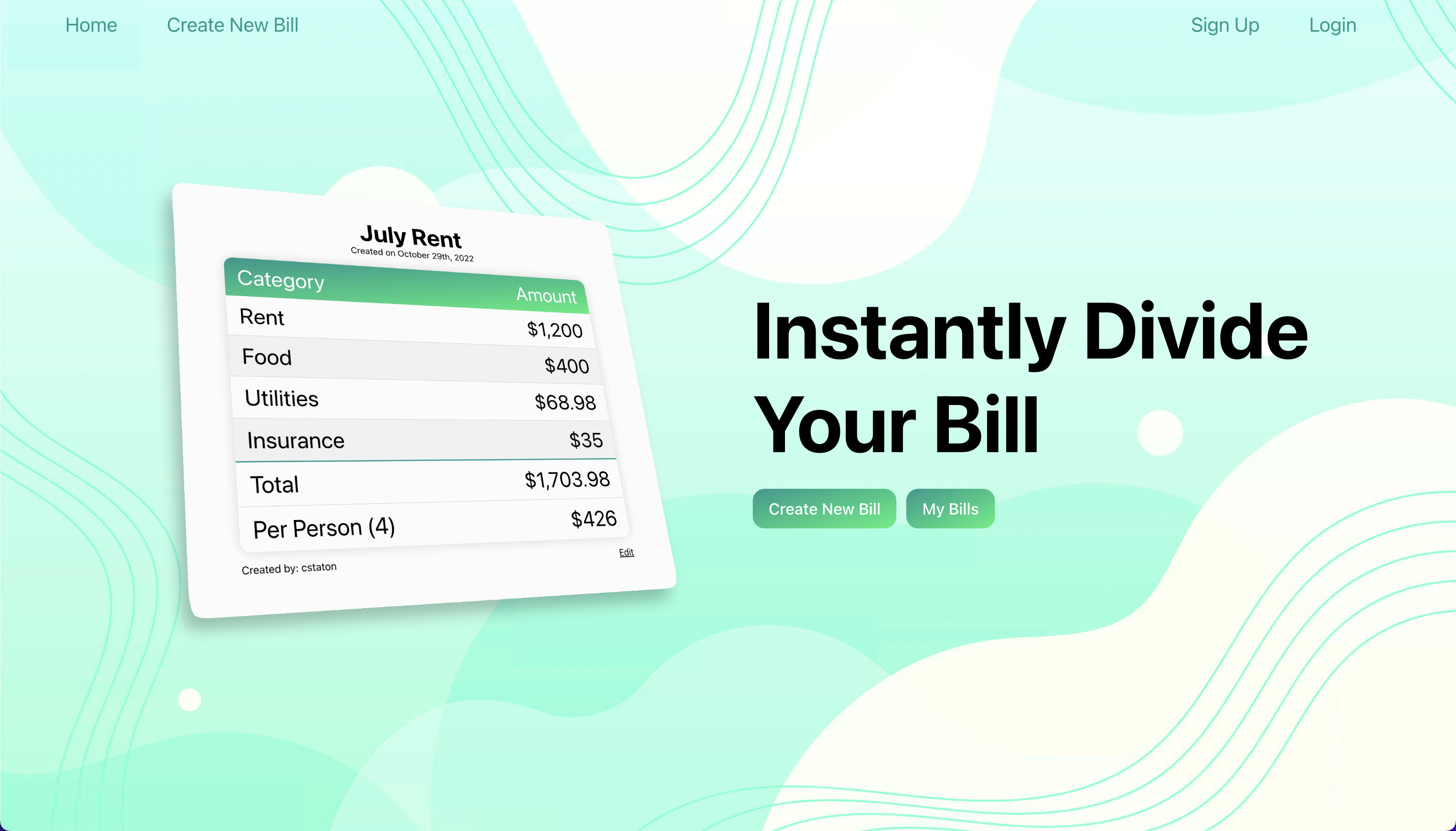 GitHub - c-staton/billdivider