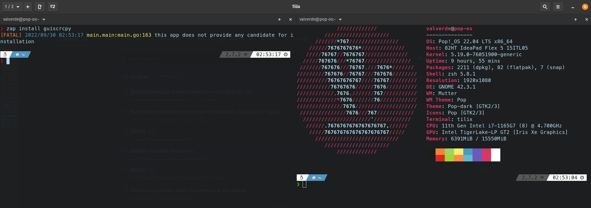 zap install - no candidate for install · Issue #333 · srevinsaju/guiscrcpy · GitHub