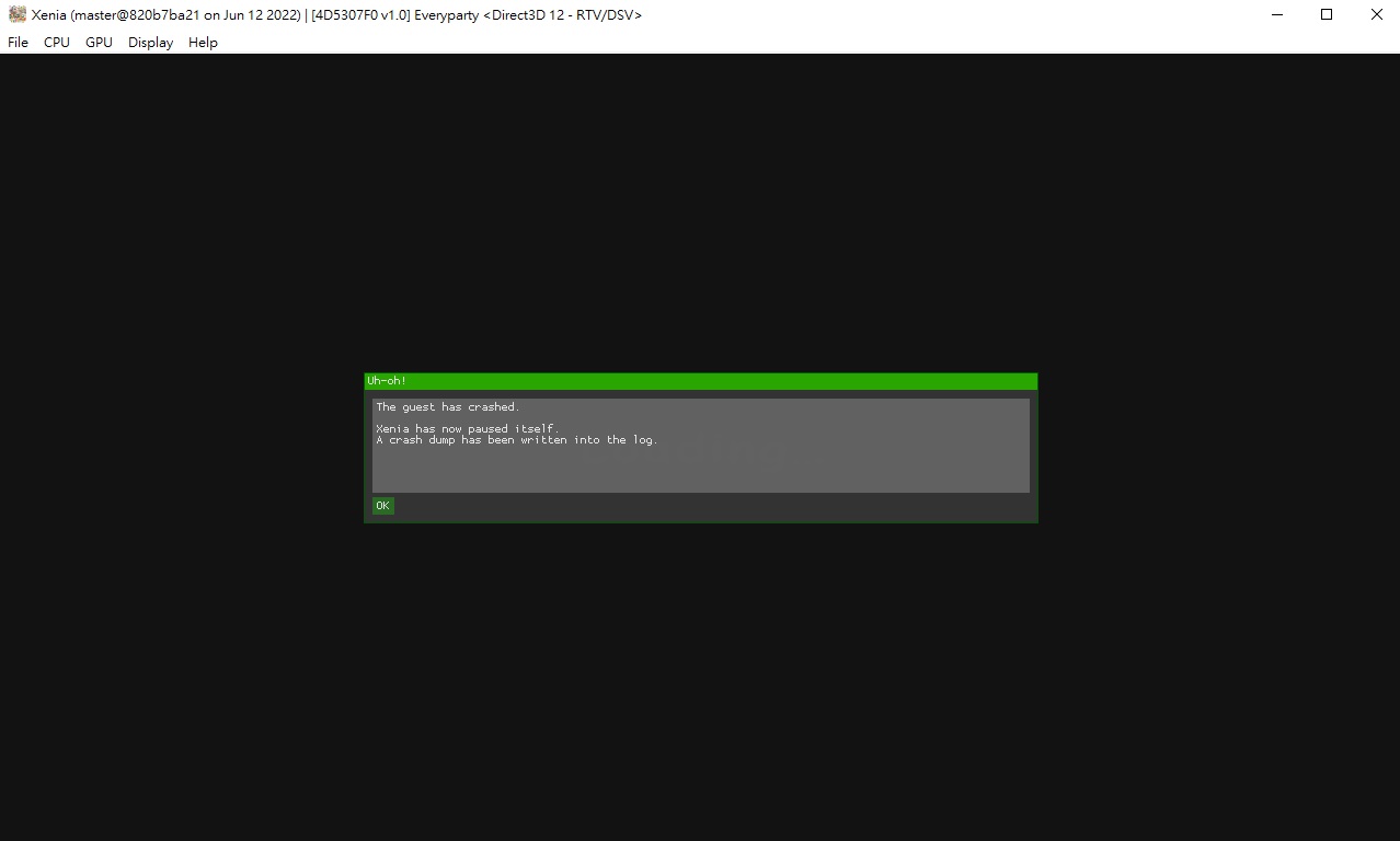 4D5307F0 - Every Party · Issue #1966 · xenia-project/game-compatibility · GitHub