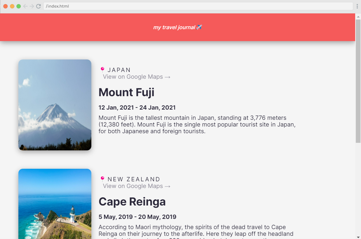 GitHub - tayliewhitworth/travel-journal