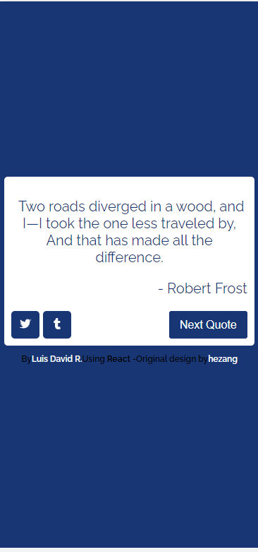 GitHub - LuisDavidRodriguez/Quote-machine-React: This project is a ...