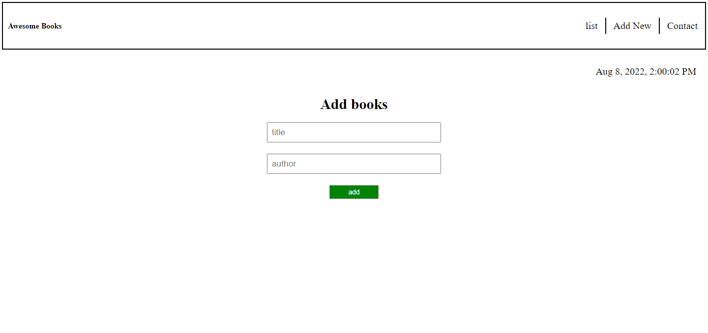 GitHub - LuisDavidRodriguez/AwosomeBooks