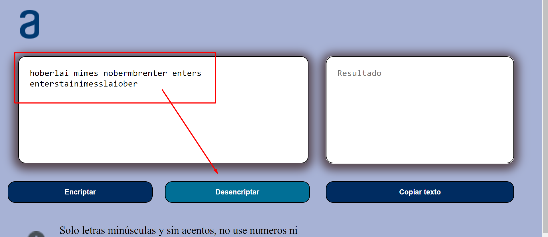 GitHub - LaiChiaraluce/Encriptador-challenge: Encriptador y desencriptador de texto