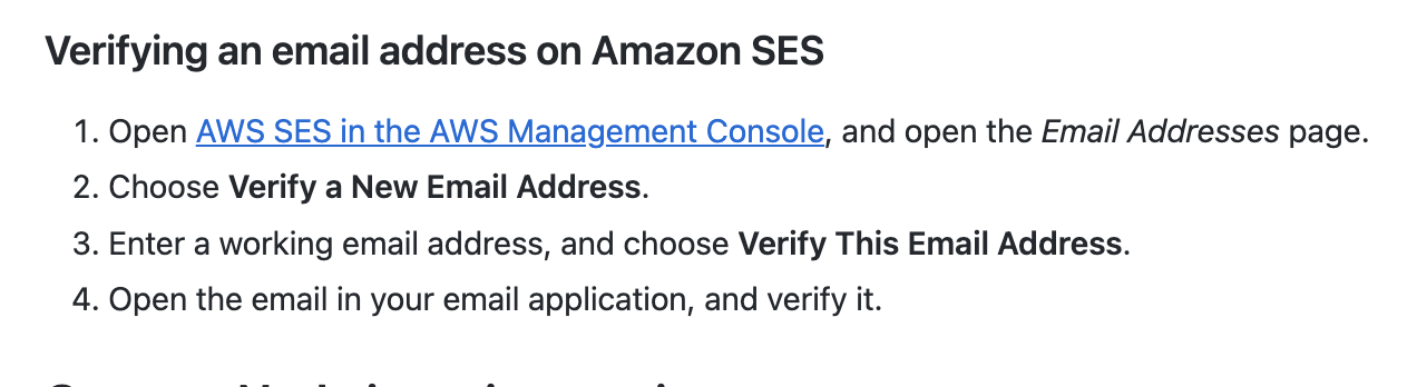 [Bug]: SES Documentation link is invalid and gives a 404. · Issue #4337 · awsdocs/aws-doc-sdk ...