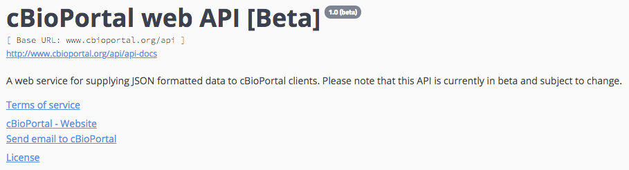 new API page has broken links · Issue #4440 · cBioPortal/cbioportal · GitHub