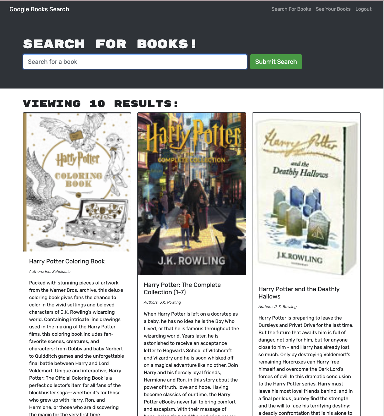 GitHub - cultstatue/book-search-engine: An application utilizing google ...