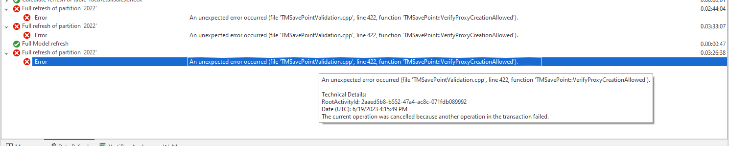 Error Upon Refreshing Large Yearly Partition from TE3 · Issue #222 · microsoft/Analysis-Services ...