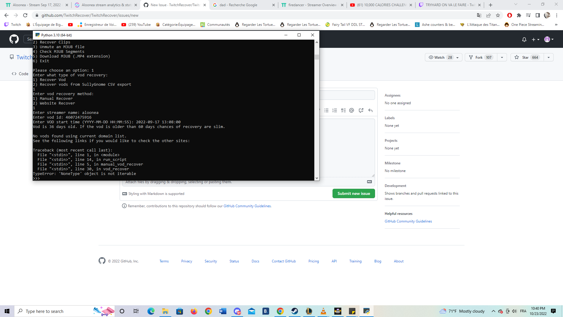 hey i need help i have a problem with the script · Issue #366 ...