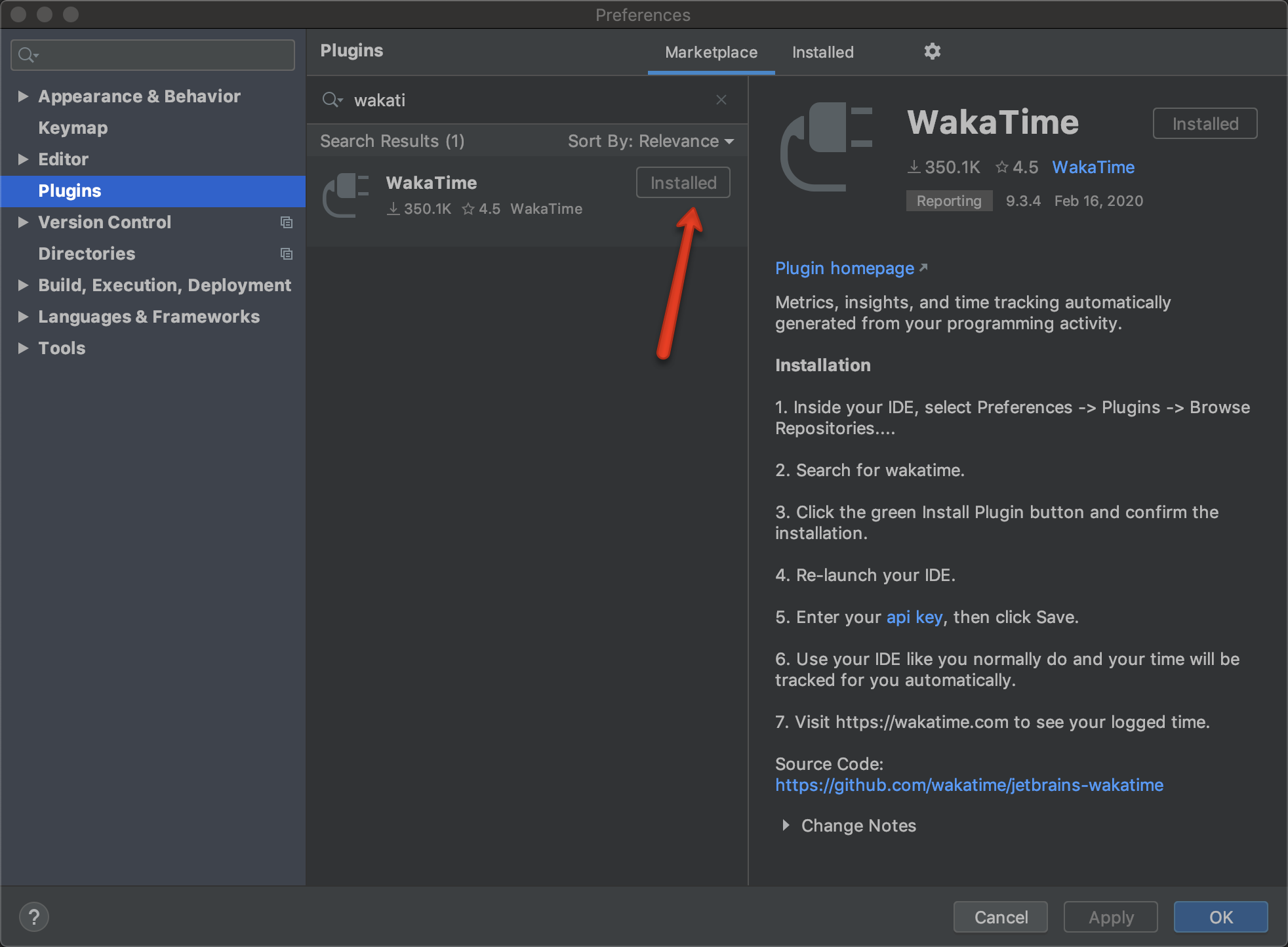 Wakatime Wont Show Up In Webstorm 2019 3 2 · Issue 129 · Wakatime Jetbrains Wakatime · Github