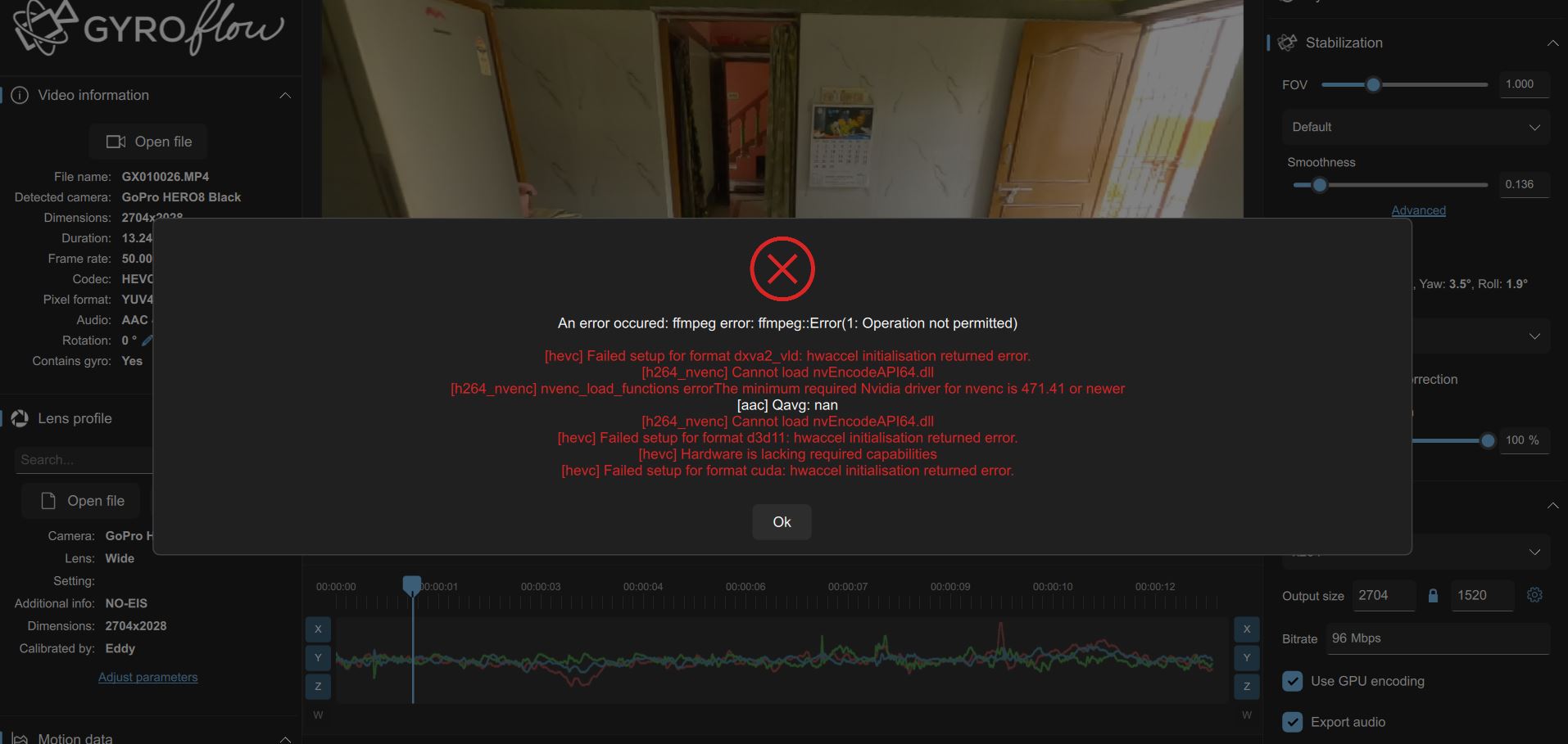 Export video · Issue #335 · gyroflow/gyroflow · GitHub