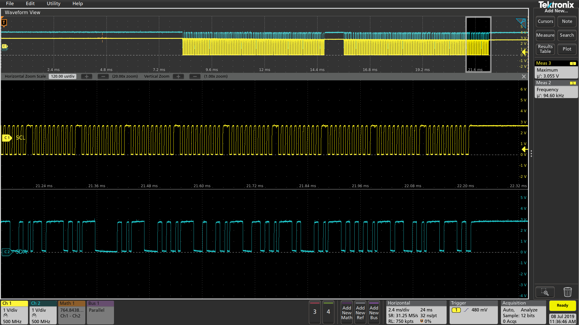i2c_ll_stm32_v1 driver gets stuck · Issue #12261 · zephyrproject-rtos/zephyr · GitHub
