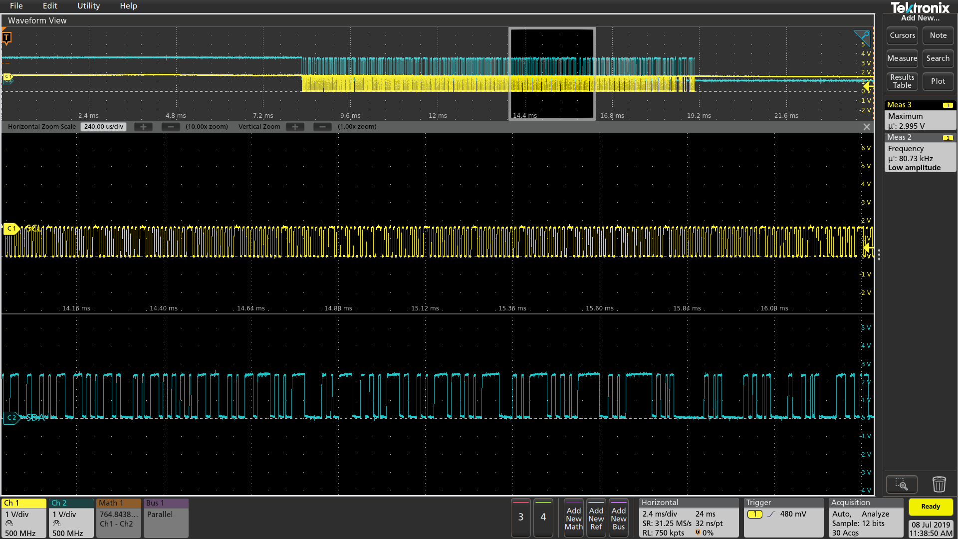i2c_ll_stm32_v1 driver gets stuck · Issue #12261 · zephyrproject-rtos/zephyr · GitHub