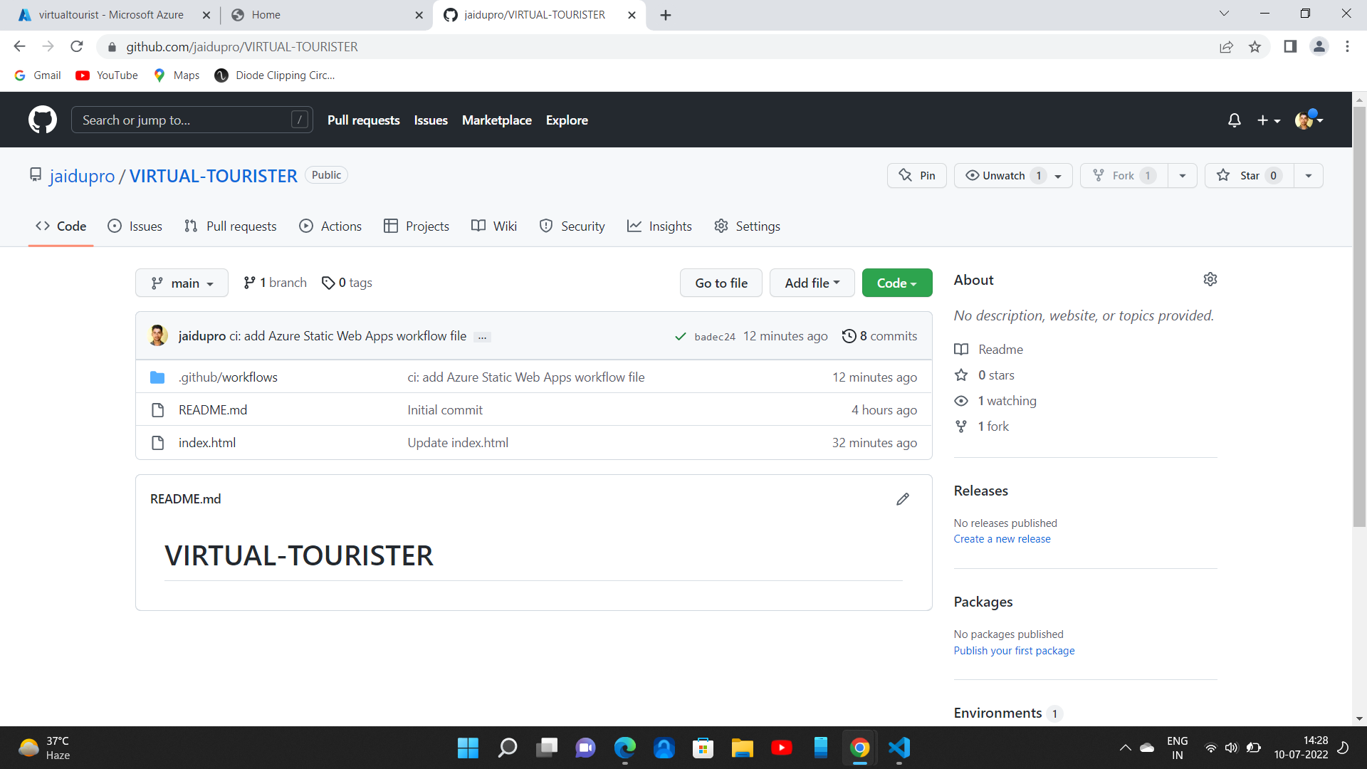 GitHub - jaidupro/VIRTUAL-TOURISTER