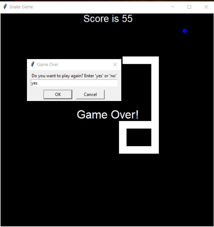 GitHub - BhadriNarayana/Snake-Game-with-python: This is a snake game built on python.
