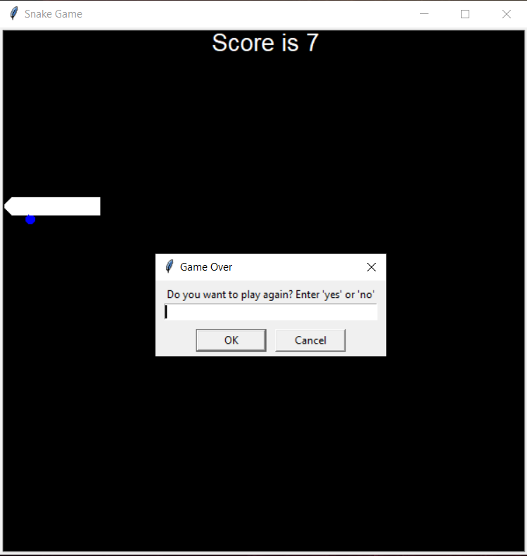 GitHub - BhadriNarayana/Snake-Game-with-python: This is a snake game built on python.