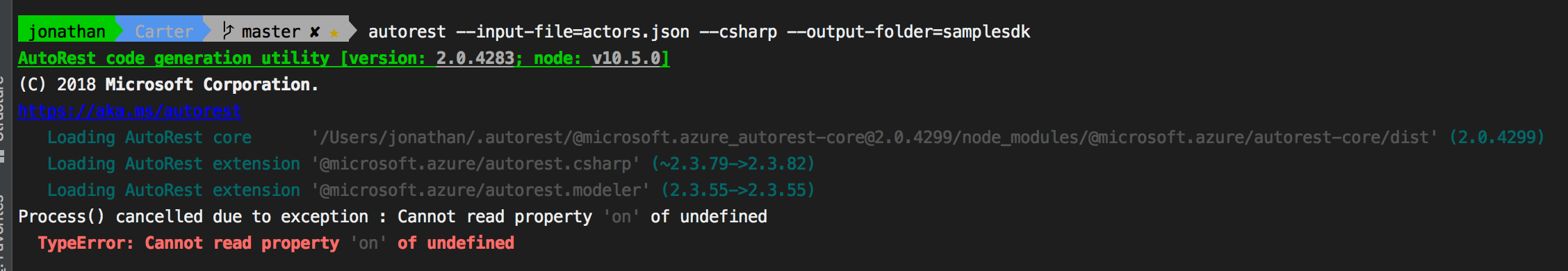 Process() cancelled due to exception : Cannot read property 'on' of undefined · Issue #3068 ...
