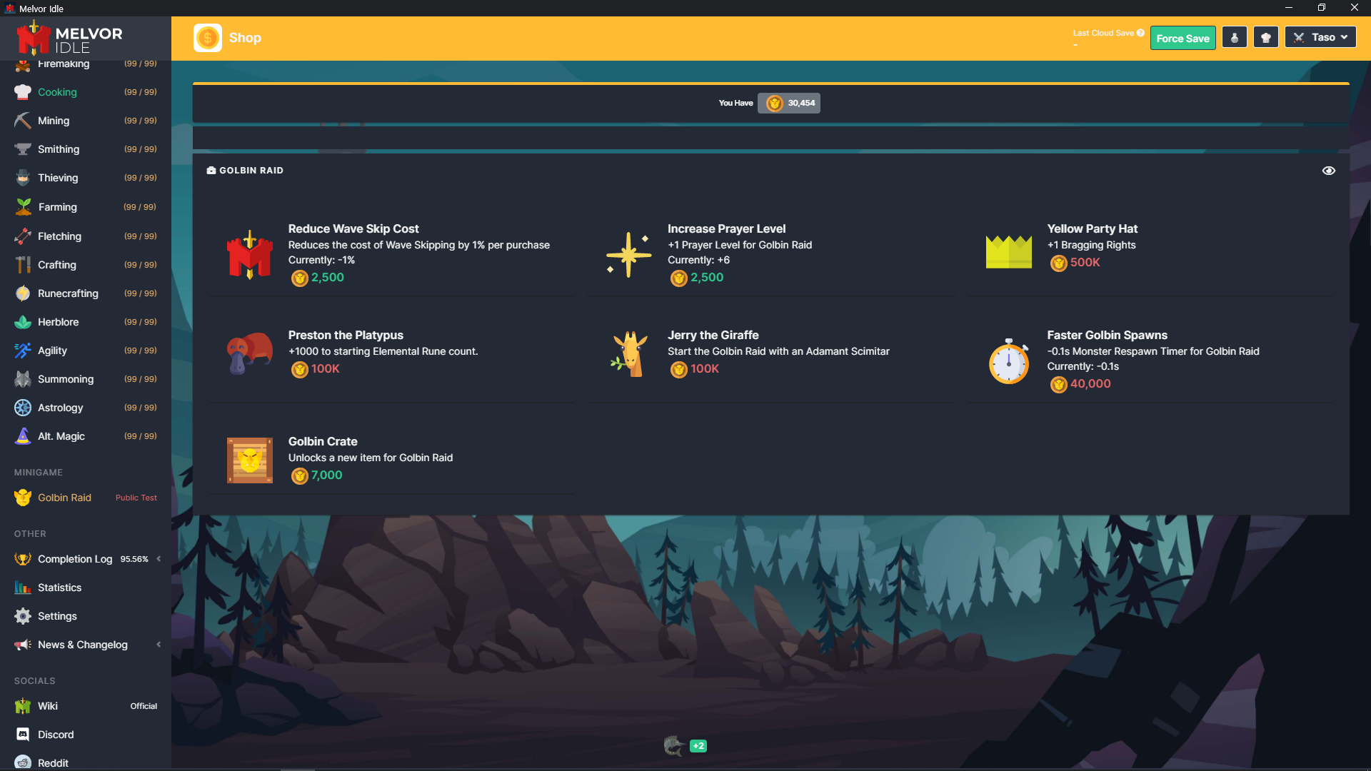 [Bug]: goblin raid shop bug · Issue #2438 · MelvorIdle/melvoridle.github.io · GitHub