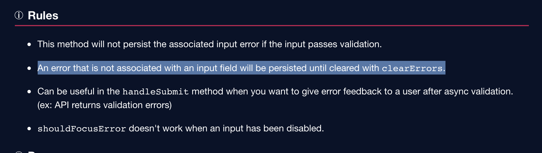 ReValidate fields after field error not working/weird · react-hook-form ...