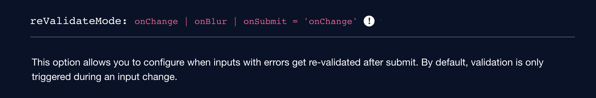 ReValidateMode onChange Is Not Working On Controller React Native