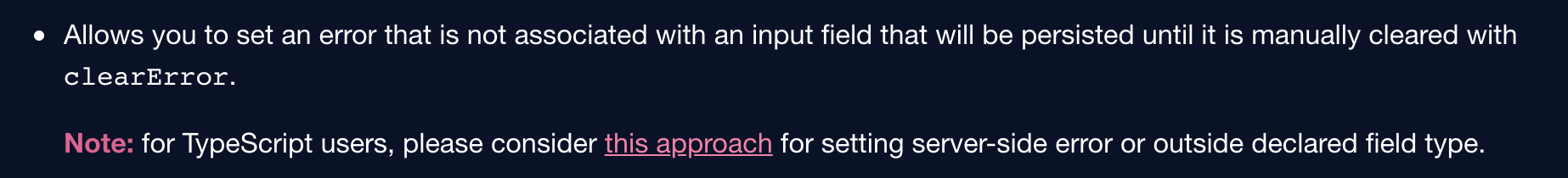 Seterror Types Are Too Strict · Issue 2925 · React Hook Formreact Hook Form · Github