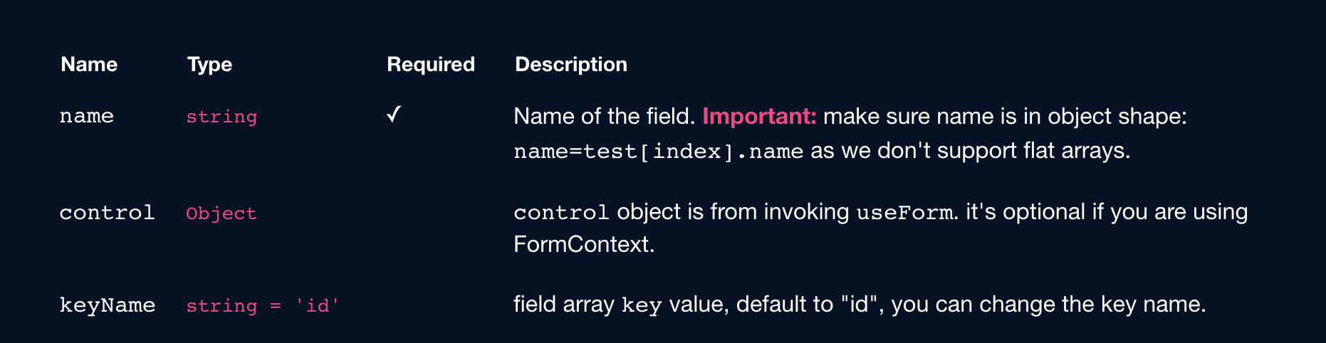 Custom Id · Issue #3207 · react-hook-form/react-hook-form · GitHub