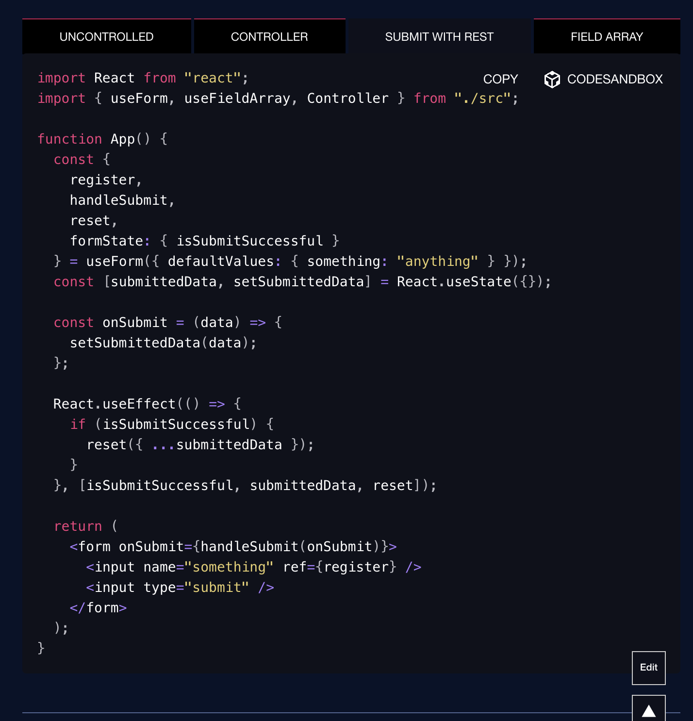 Values are not cleared using the Сontroller · Issue #3400 · react-hook-form/react-hook-form · GitHub