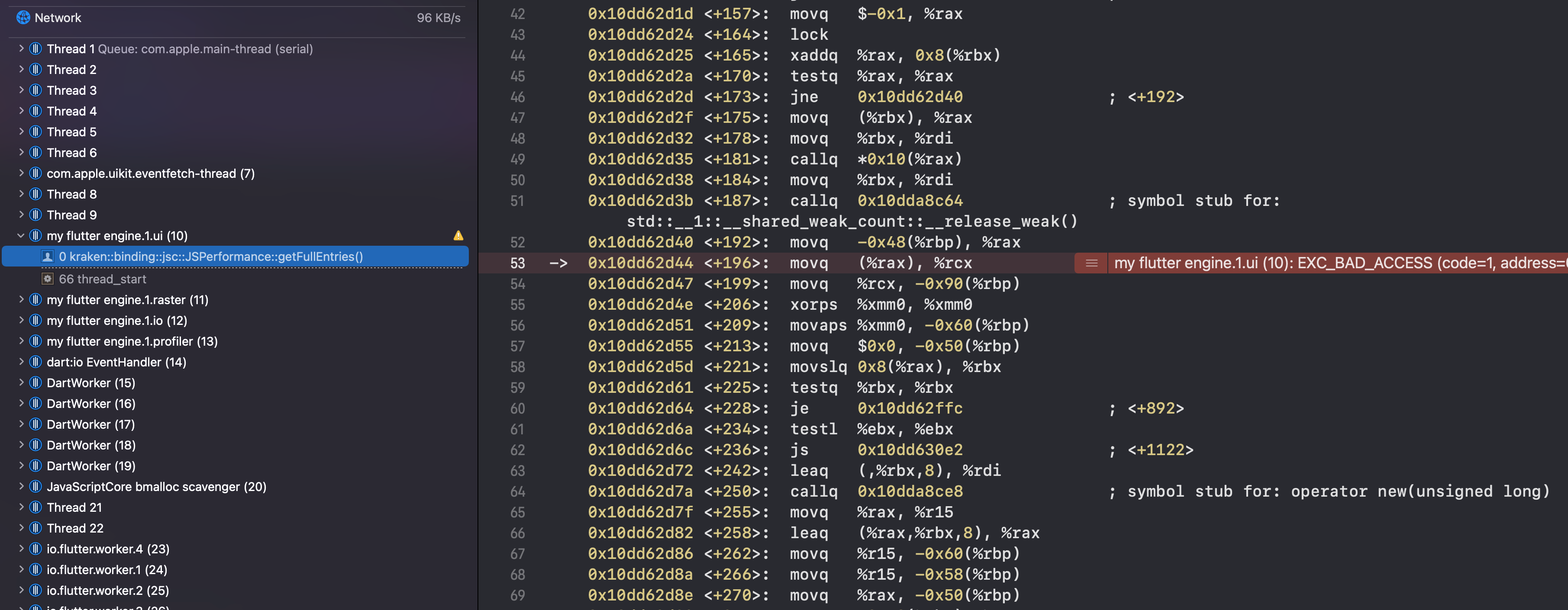 Rax 打印性能数据时会直接 Crash · Issue #254 · openkraken/kraken · GitHub